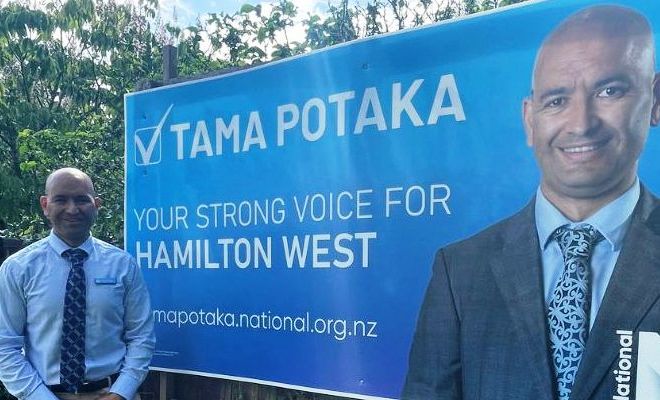 Pendulum swings in National’s favour as Tama Potaka wins Ham West seat